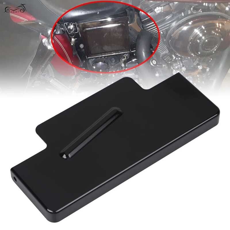 Gloss Black Motorcycle Battery Top Cover Magkasya Para Sa Harley 1997 ...