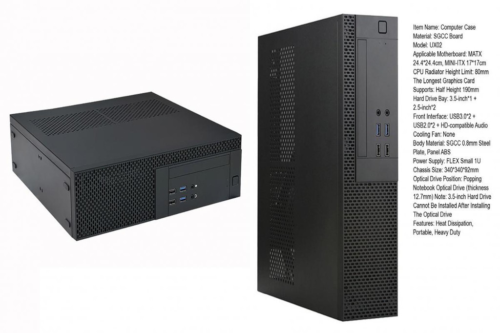 SEV Small Form Factor Case Computer Case 10l Capacity Mini-itx Computer ...