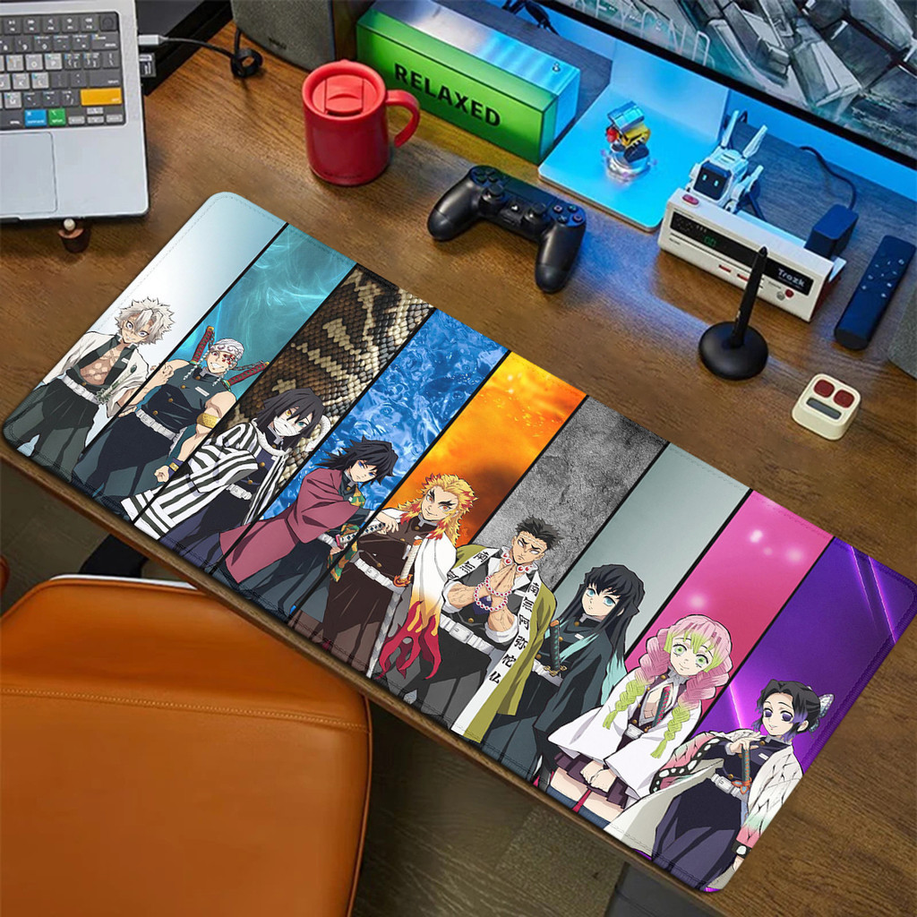 Japanese Mpuse Pad Anime Desk Mat Demon Slayer Hashira Game Accessories ...