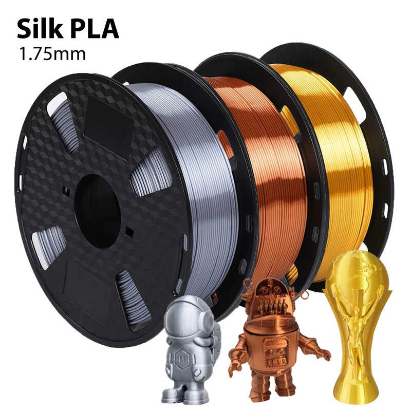 Silk PLA Mm G Spool Wire D Printer Material Print Refills Filament Wire ...
