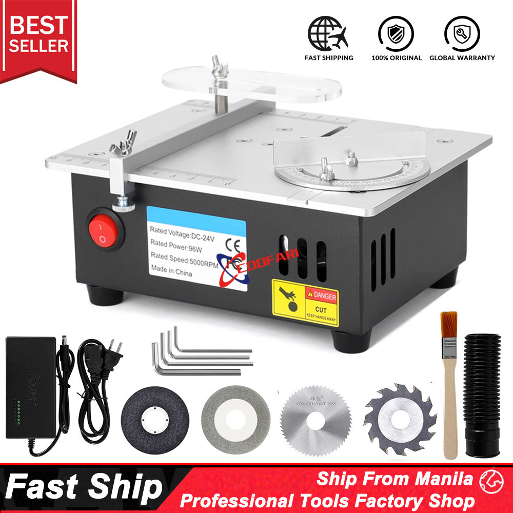 Table Saw Electric Small Bench Saws Desktop Saw PCB Model Cutting Tool ...