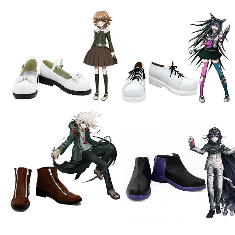 Komaeda Danganronpa Nagito Cosplay Mioda Ibuki Cos Women Enoshima Junko Boots High Heel Girl Me ...