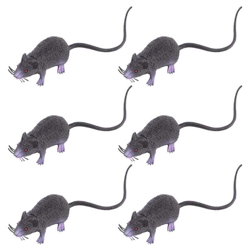 Tricky Realistic Rubber Mice Plastic Rat Prank Toy False Poop ...