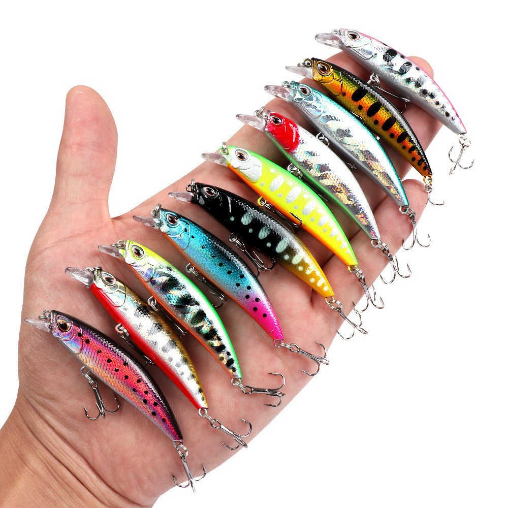 Lure for Fishing 6.5cm/6.5g Sinking Minnow Fishing Lure Fishing Gear Ghost Shrimp Water Long ...