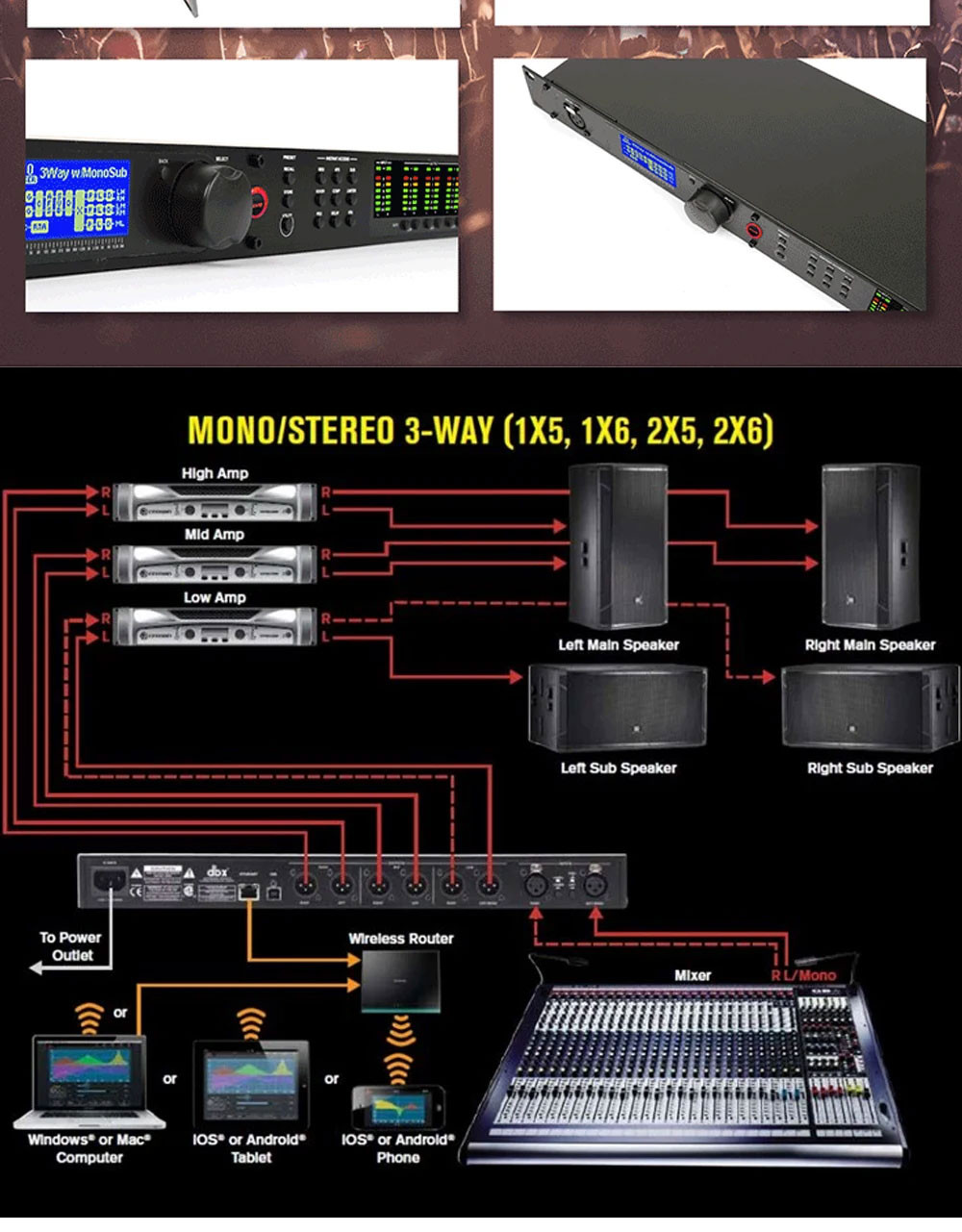 PA2 2 Input 6 Output Stage Audio Processor Original Software Pro Audio Driver Rack Professional ...