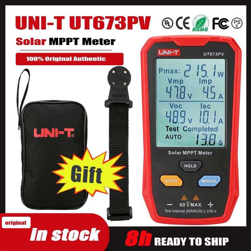 Tt Uni-T Ut673pv Solar MPPT Meter; 12~60V Open Circuit Voltage ...