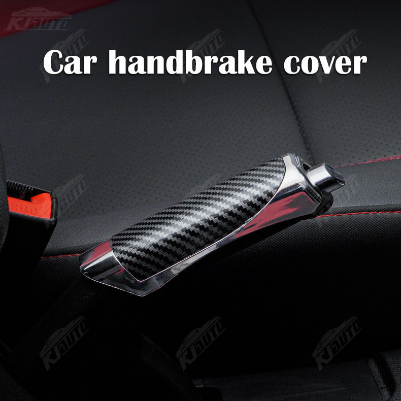Mitsubishi Car Handbrake Cover Carbon Fiber Decorative Brake Protection ...
