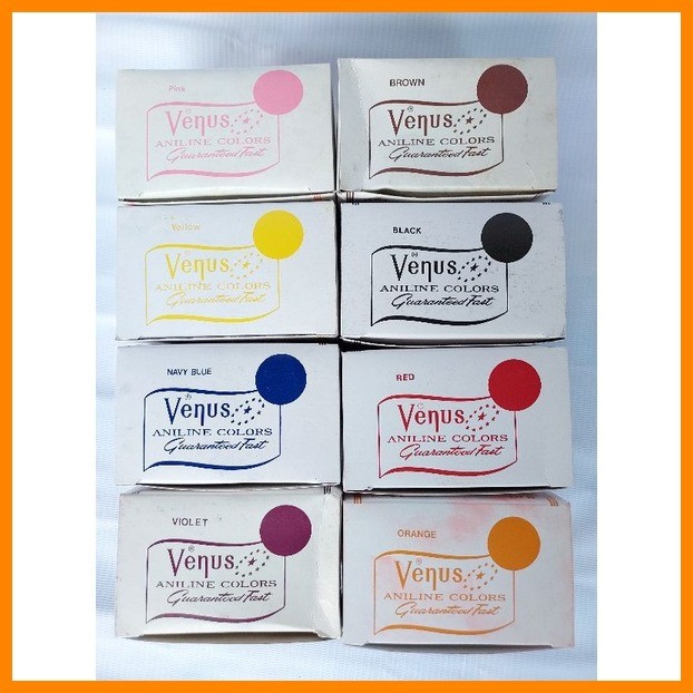 ↑ ☍ ♥ Venus Aniline Colors/ Fabric Dyes/ Tie Dyes (Jobus/Dyobus) - 48 ...