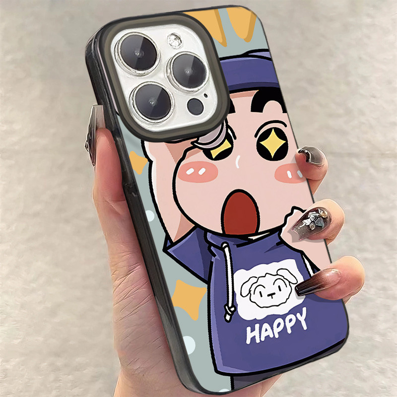 Exquisite Cartoon Cute Crayon Shin Chan Phone Case Compatible for ...