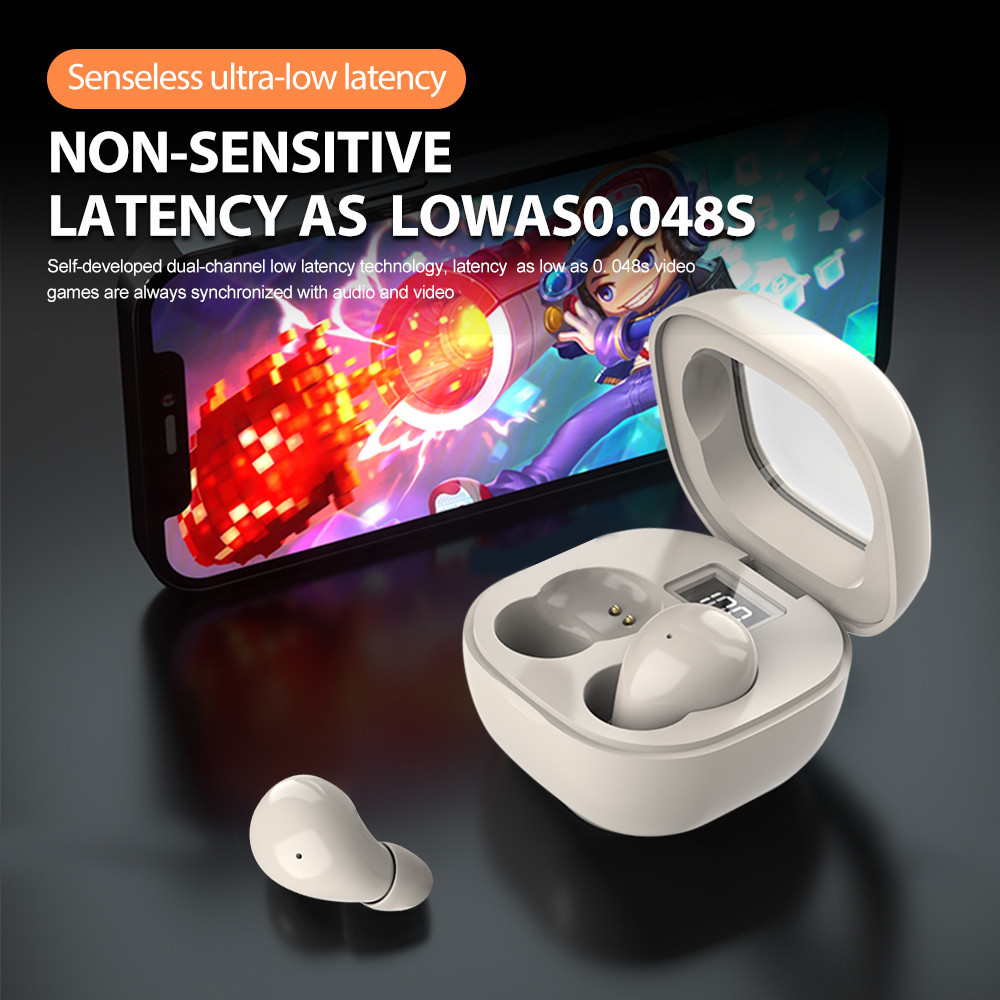 SK19 TWS Wireless Bluetooth Headphones in-Ear Invisible Sleep Earbuds ...