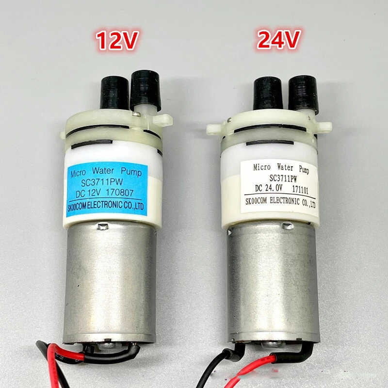 Micro Water Pump DC 12V 24V 5W Electric 370 Motor Self-Priming Pump ...