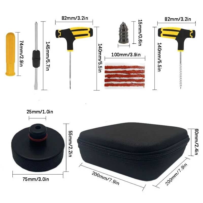Tire Bagong Car Repair Nail Screw Kit Rubber Floor Lifting Jack Pad ...