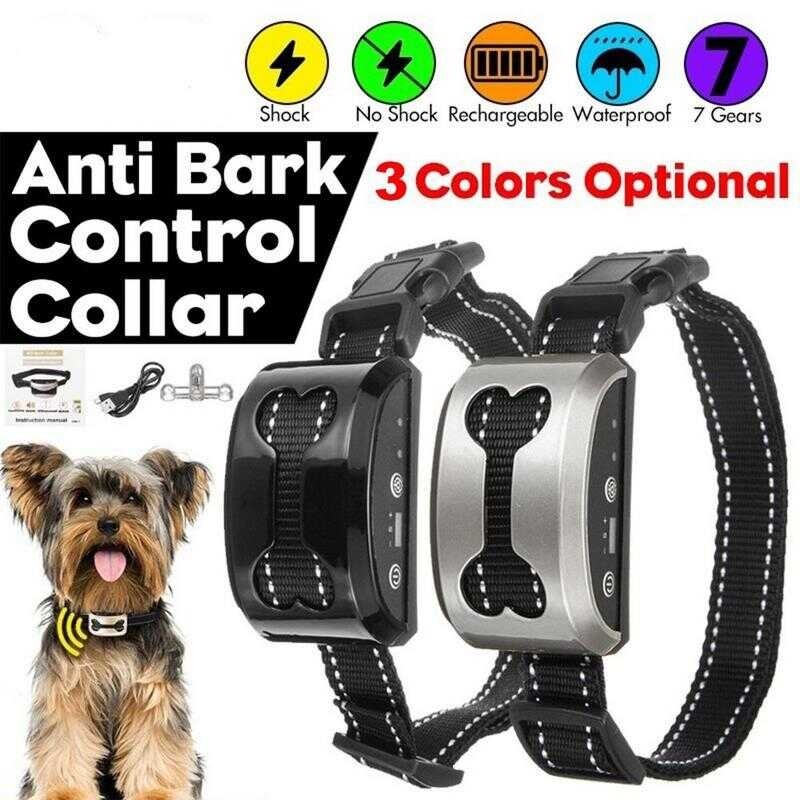 Waterproof Pet Guard Auto Anti Human Bark Collar Stop Dog Barking ...