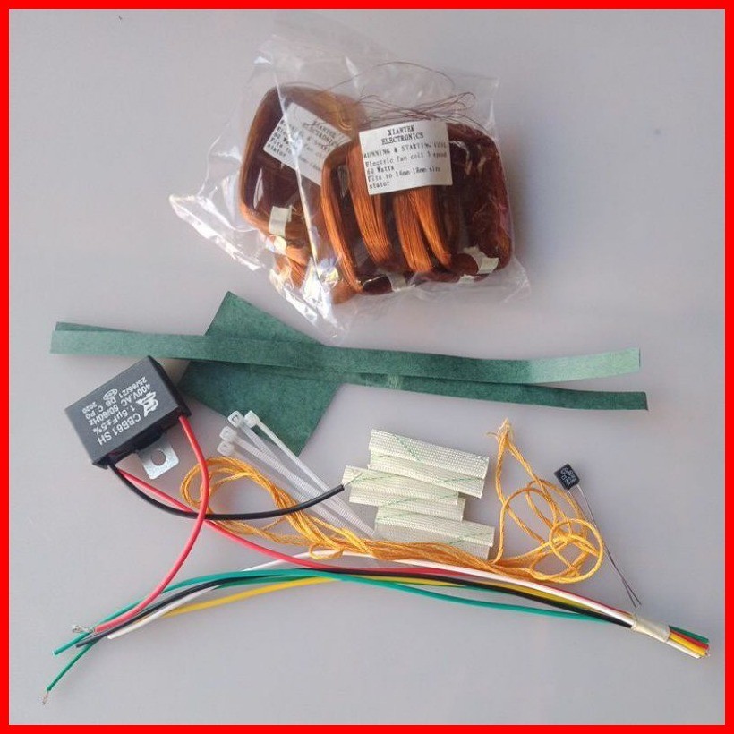 ⊙ Electric fan stator coil magnetic wire 60-80 watts 3 speed | Shopee ...