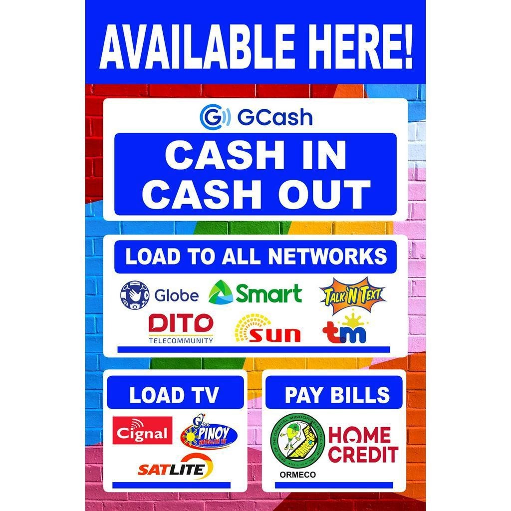 ♠ E-Business Tarpaulin (All-In-One) (GCash | Load To All Network ...