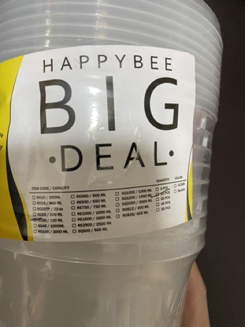 Microwaveable Tupperware Food Plastic Container Round RO10 / RO16 ...