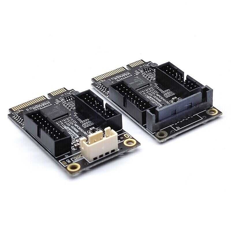 3 Mini PCIE Controller Adapter 4 Ports USB 3.0 Expansion Board Card HUB ...