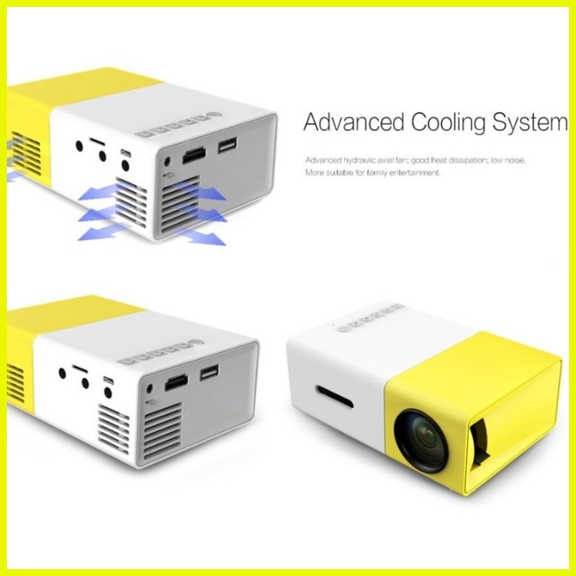 YG300 Portable 600 Lumens Pocket HD 1080P Led Home Mini Projector ...