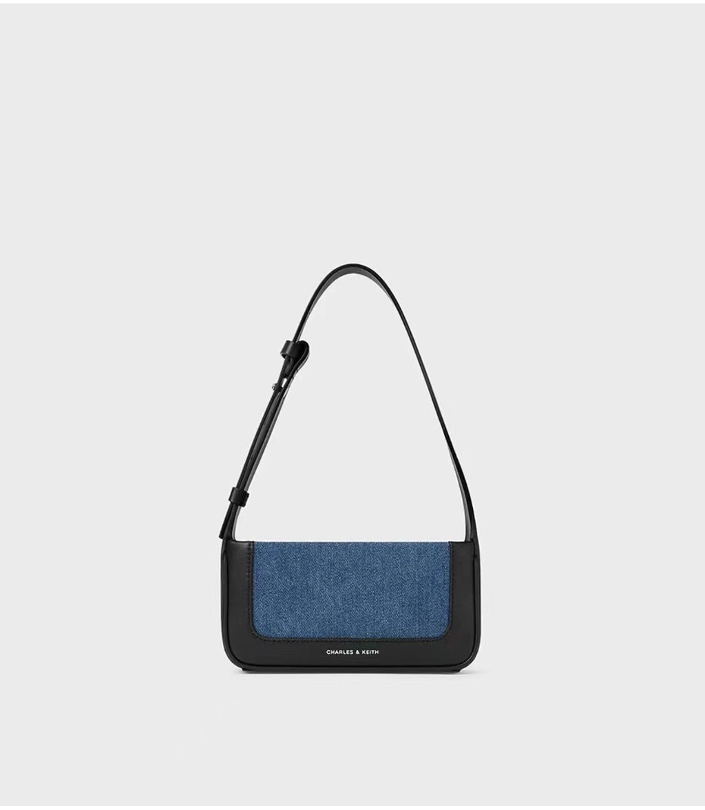 CNK 2024 20671598 Denim portable armpit bag canvas small square bag for ...