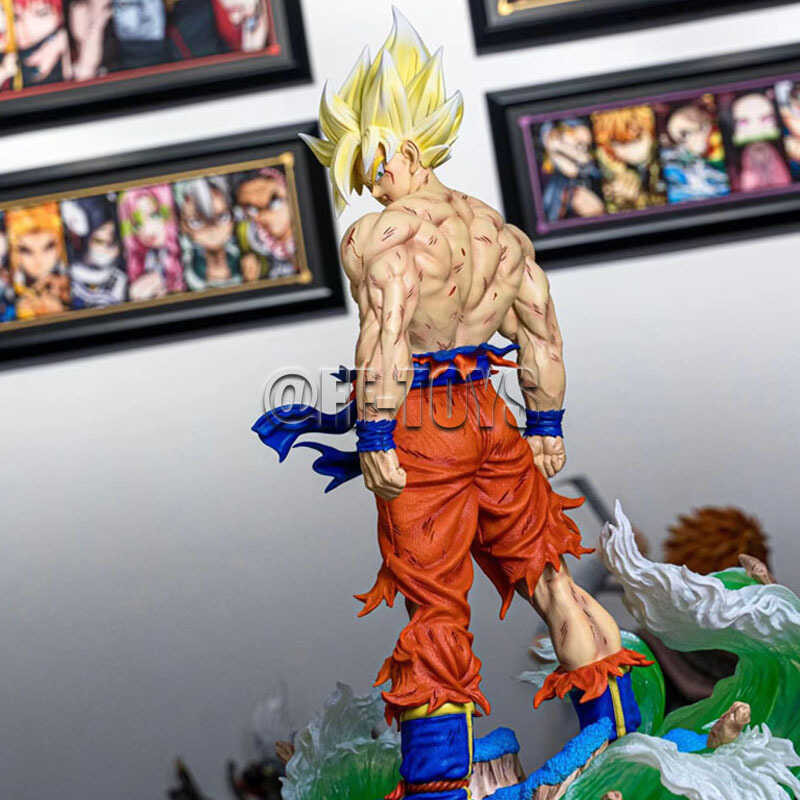 43Cm Dragon Ball Z Min Vegeta Son Goku Namek Action Figure GK Statue ...