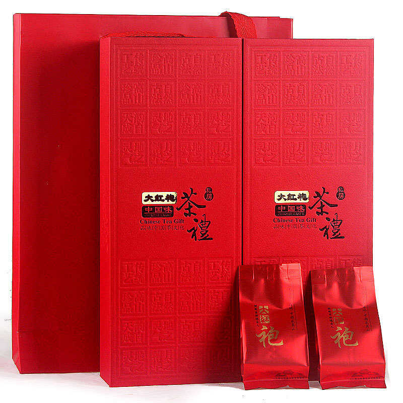 Da Hong Pao Tea Box kasama ang Cinnamon Oolong Zheng Shan Xiao Zhong ...