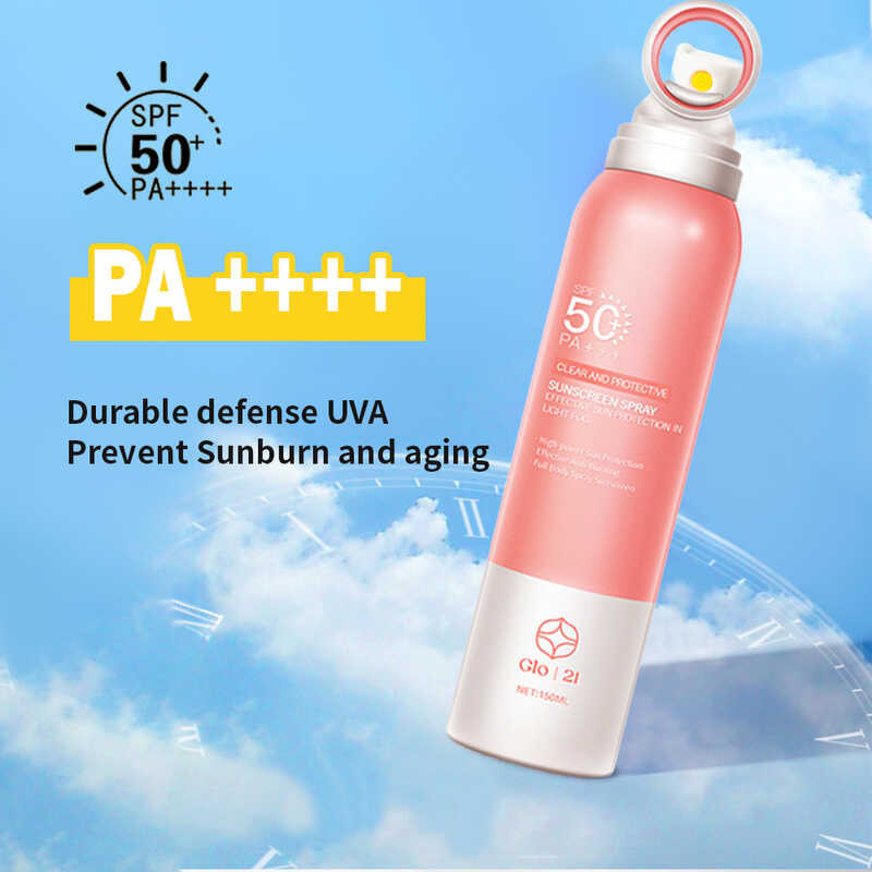 GLO21 SPF50+ Sunscreen spray UV Proteksyon Matagal na epekto | Shopee ...