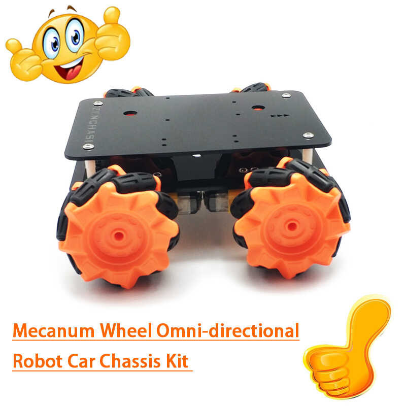 New Upgrade Mecanum Wheel Omni-Directional Robot Car Chassis Kit With ...