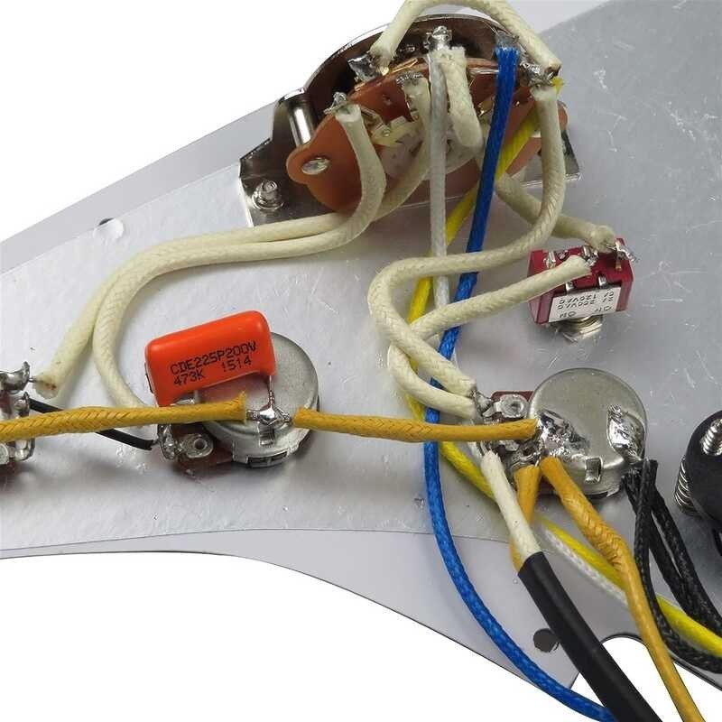 Start Pickguard Prewired Set SSS Wilkinson Ainico 5 Single Coil Pickups ...
