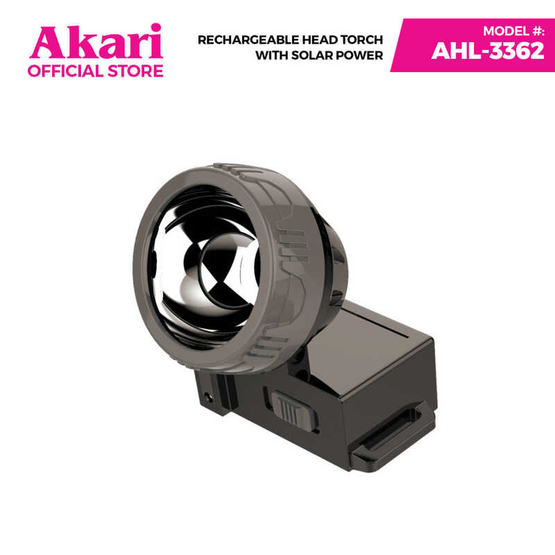 Head Akari Rechargeable Torch With Solar Power (Ahl-3362) () | Shopee ...