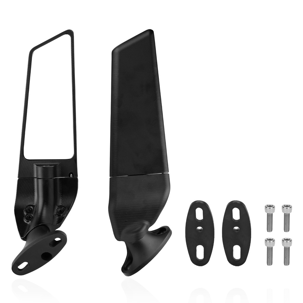 Winglet Side Mirror CNC Wind Wing Rearview Mirror Ninja Stealth Mirror ...