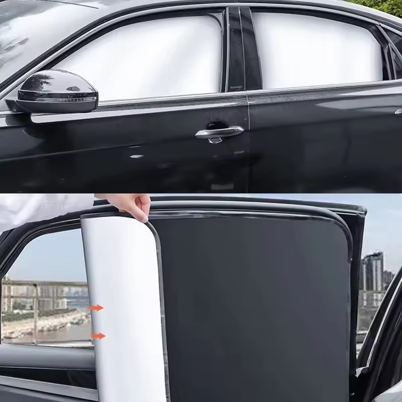 Magnet Car Window Sunshade Cover - Summer UV Protection Side Rear ...