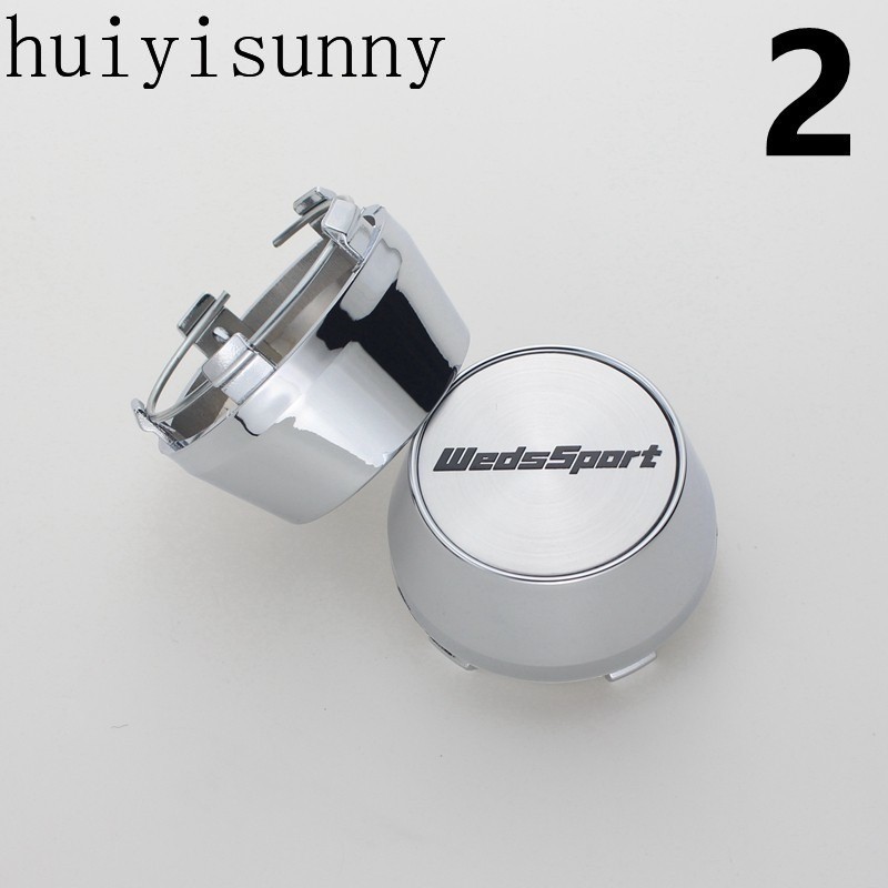 HYS 4PCS/SETS 60mm wheel center cap WEDSSPORT logo sticker wheel hub ...