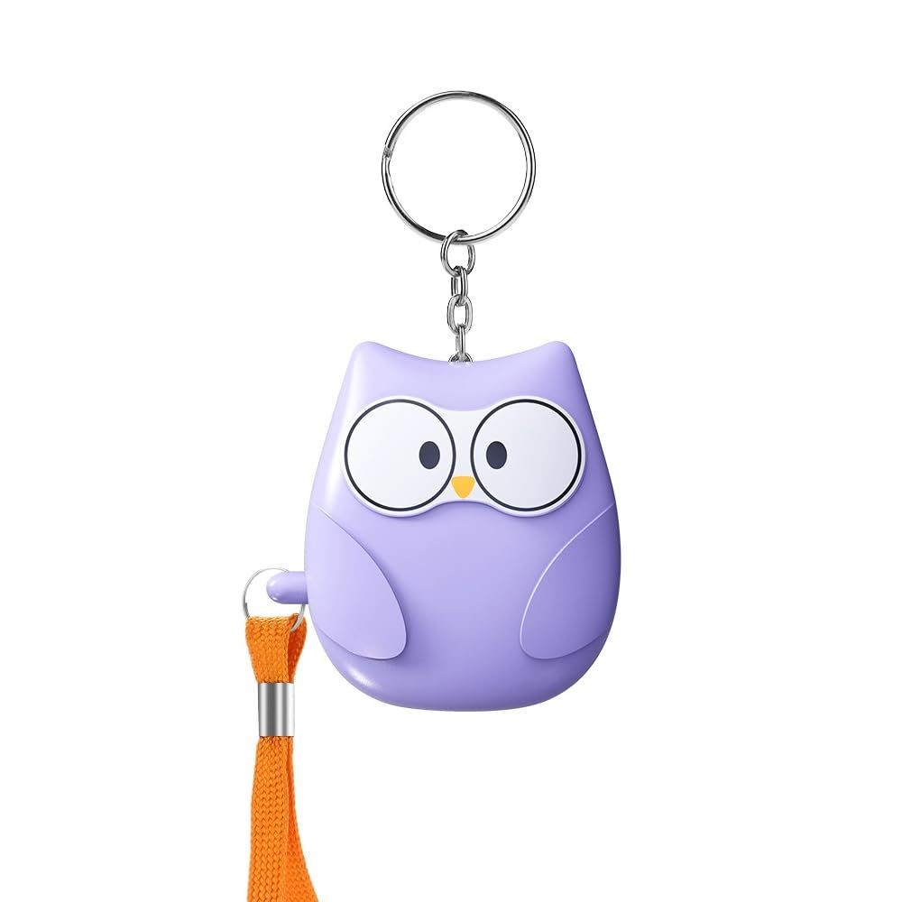 Owl Personal Alarm with LED Light 130 dB Loud Siren Song Women Self ...