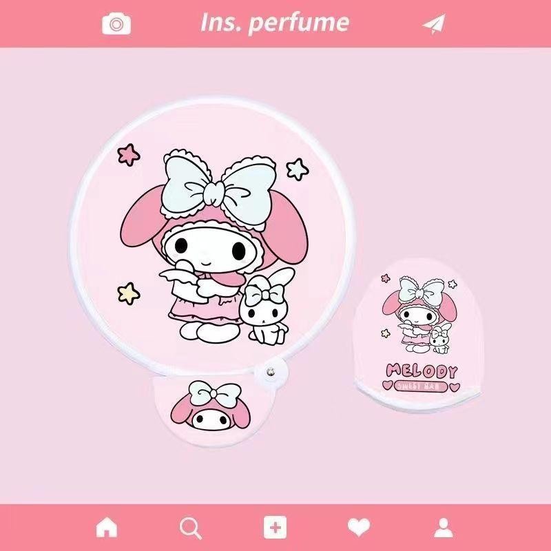 Sanrio Kuromi Summer Portable Foldable Hand Fans for Student Melody ...
