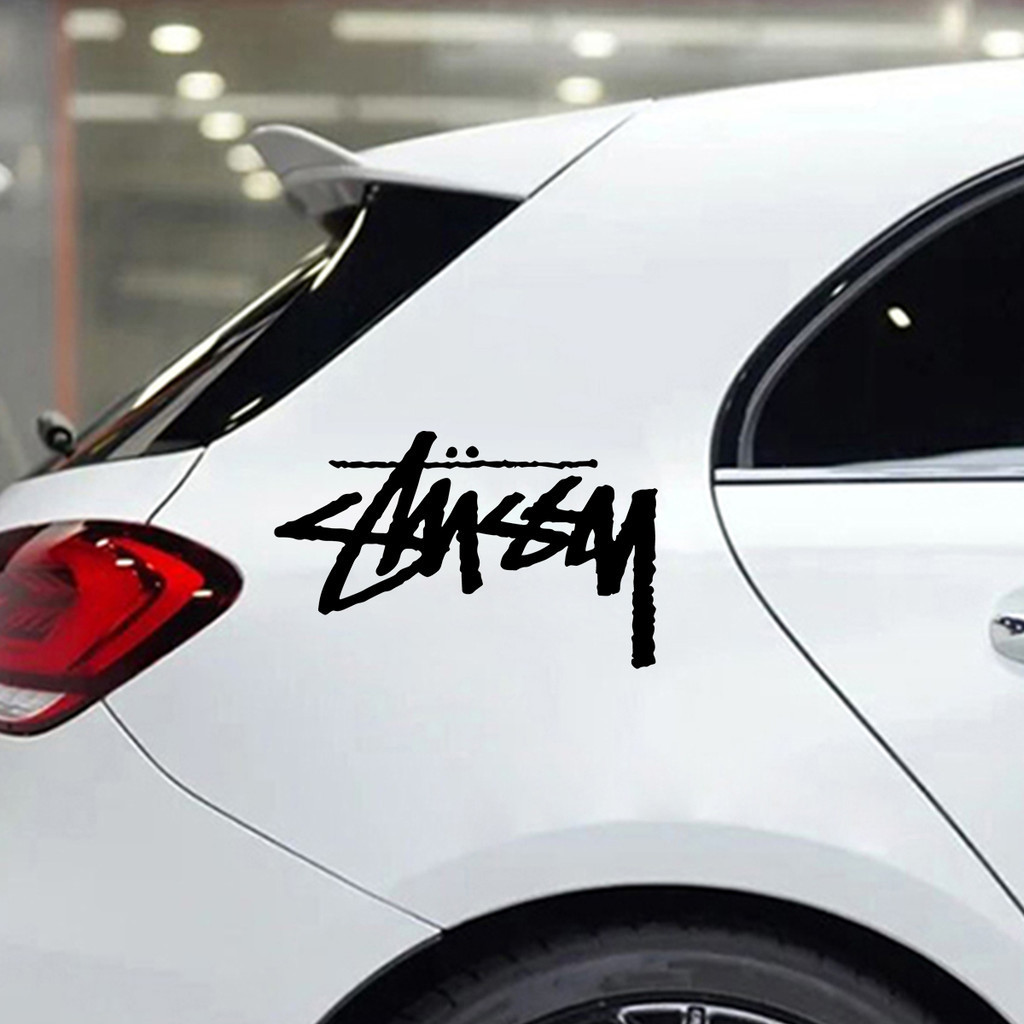Stussy Logo Vinyl Sticker Reflective Car Window Body Decal | Shopee ...