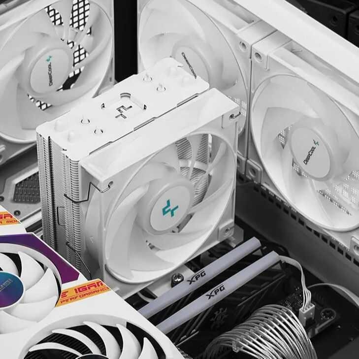 4 DEEPCOOL Ag400 Heat Pipe Air-Cooled Cooler ARGB PWM TDP 220W CPU ...