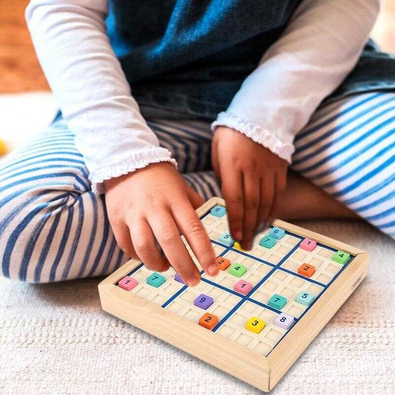 Educational Sudoku Toy Intelligent Smart Wooden Board Game | Shopee ...