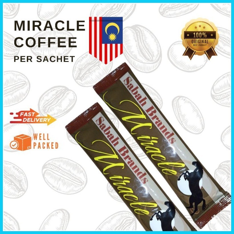 Per Sachet Milagro de kape Made In Sabah (Miracle) | Shopee Philippines