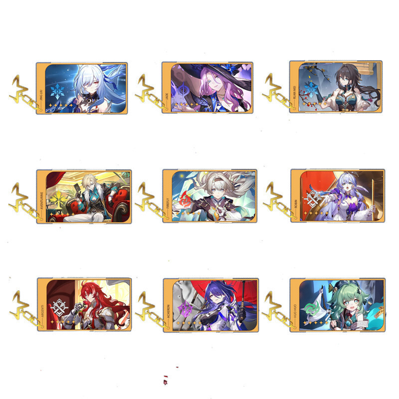 Honkai Star Rail Double-sided Acrylic Keychain Firefly Jade Boothill ...