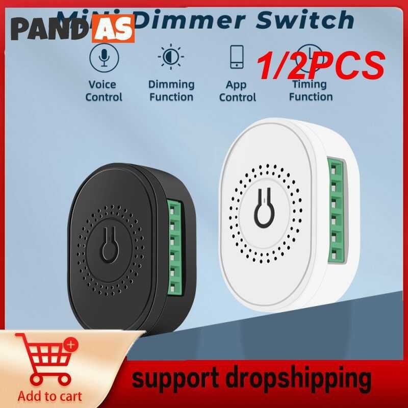 Tuya Mini 1/2Pcs Wifi Smart LED Dimmer Switch Light Module Smartlife ...