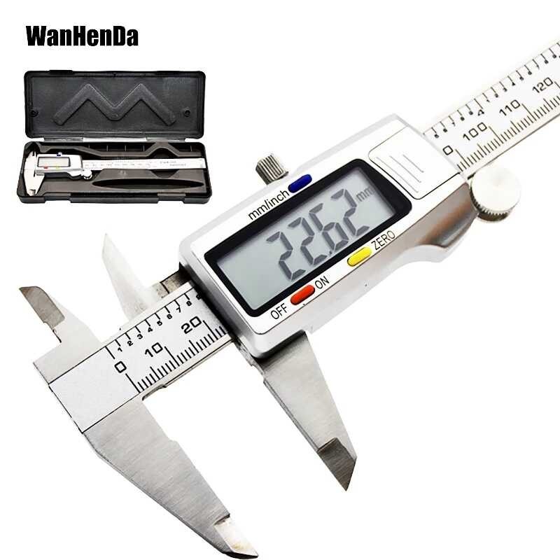 Digital Caliper 6 "150Mm LCD Messschieber Paquimetro Measuring ...