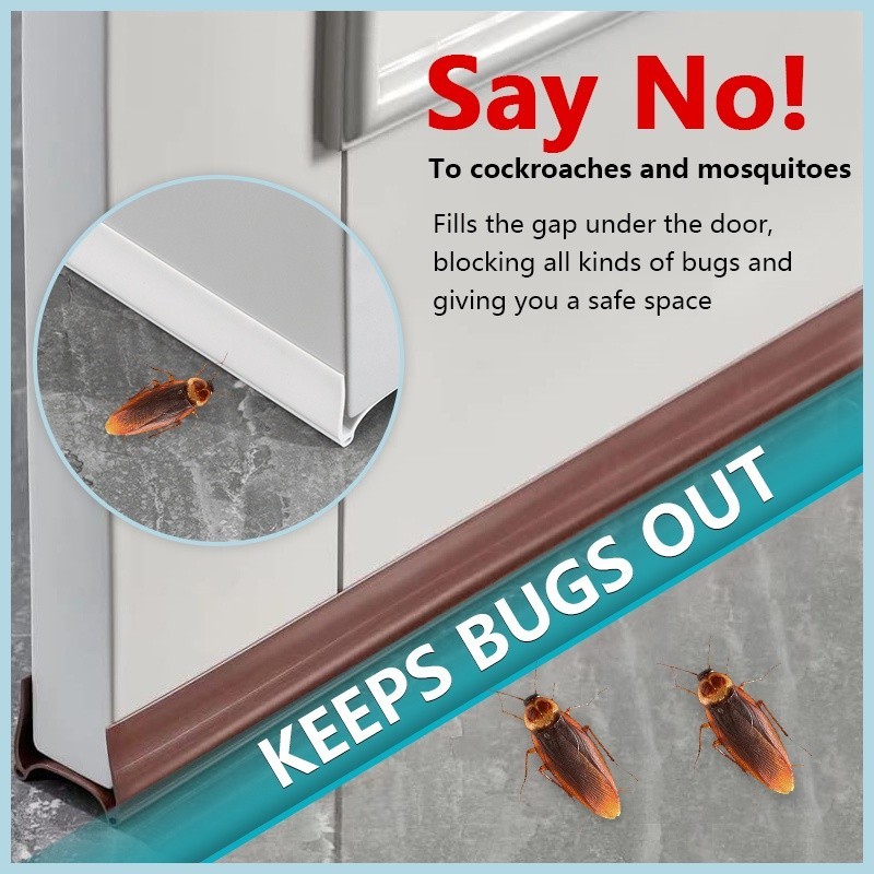Door Bottom Sealing Strip Soundproof Insect-proof Stop Cold Air Leaks ...