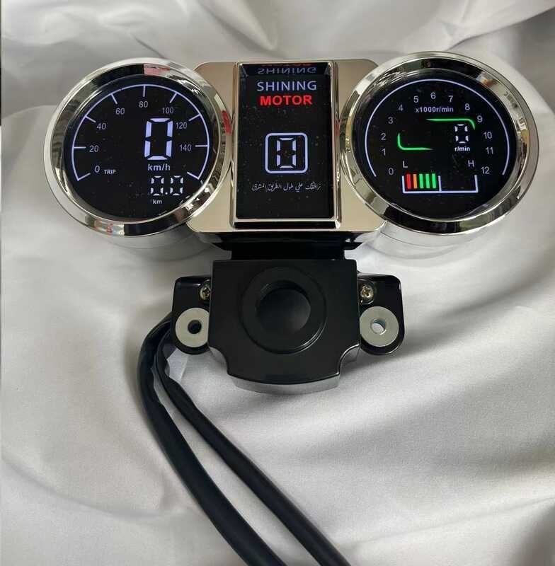 Speedometer Digital Dashboard LED Motorcycle Speed Meter Tachometer RPM ...