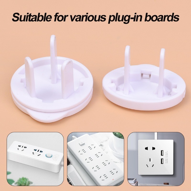 10PCS Anti Electric Shock Plugs Protector Covers - Clear Shock Plug ...