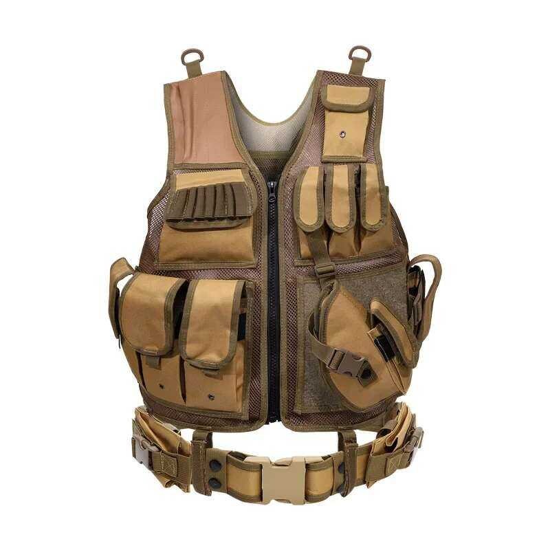 Vests Combat Anti-Cut Clothing Mens Army Adjustable Armor Outdoor CS ...