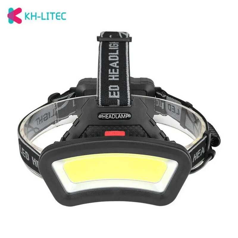Powerful Most LED Headlight headlamp COB LED Head Lamp Power Flashlight ...