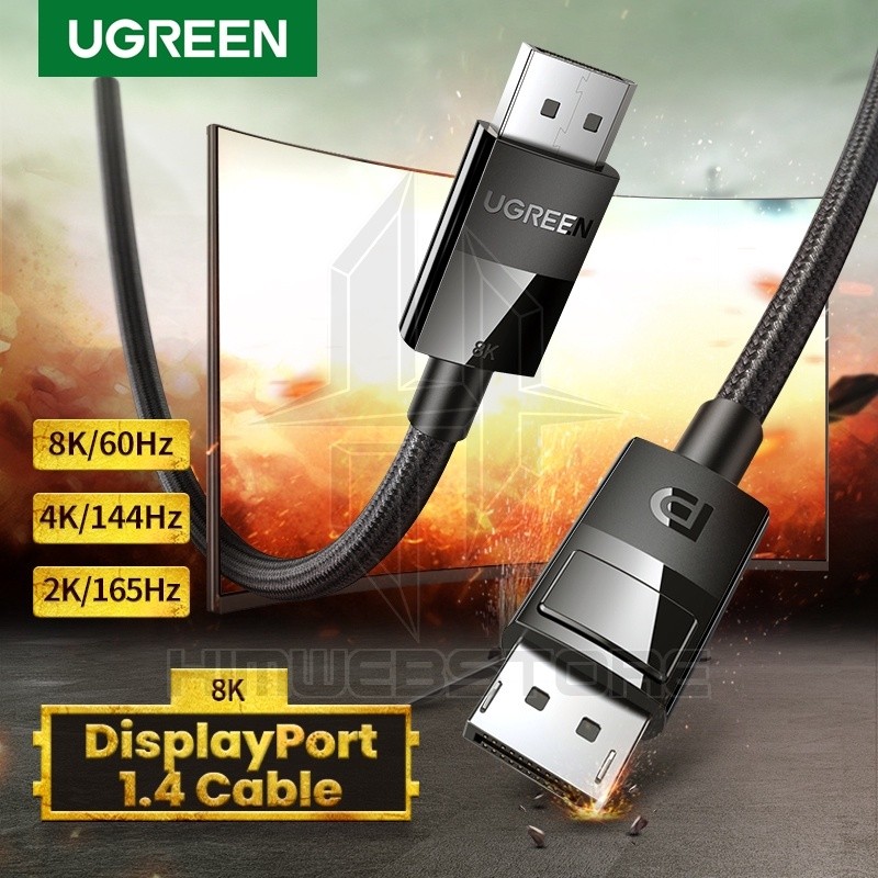 in stock Himwebstore - UGREEN 80392 Port Display cable DP 1.4 Male To ...