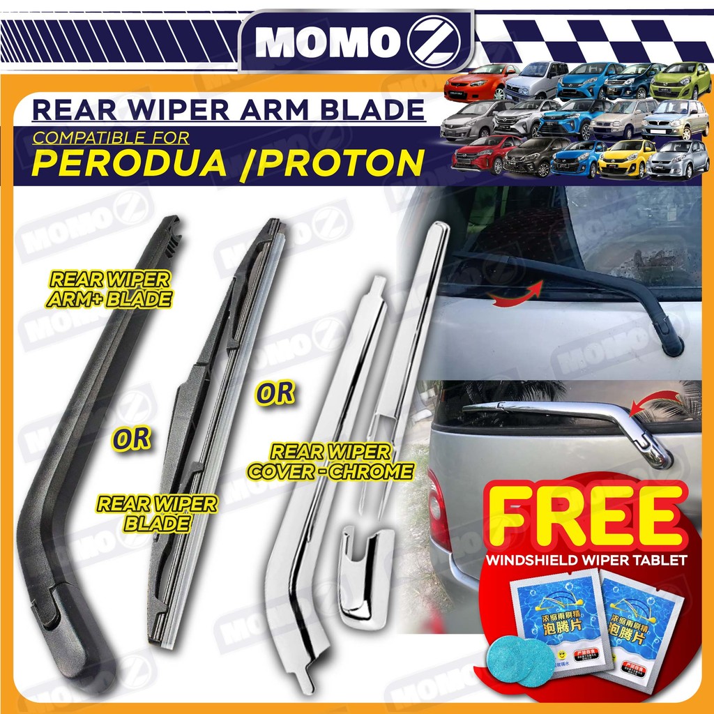 Car Perodua Myvi Axia Alza Proton Exora Rear Wiper Arm Blade Bilah ...