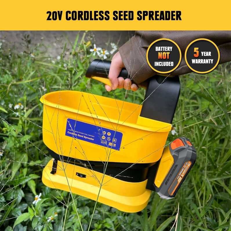 Handheld Cordless Spreader Compatible With V Battery Fertilizer ...