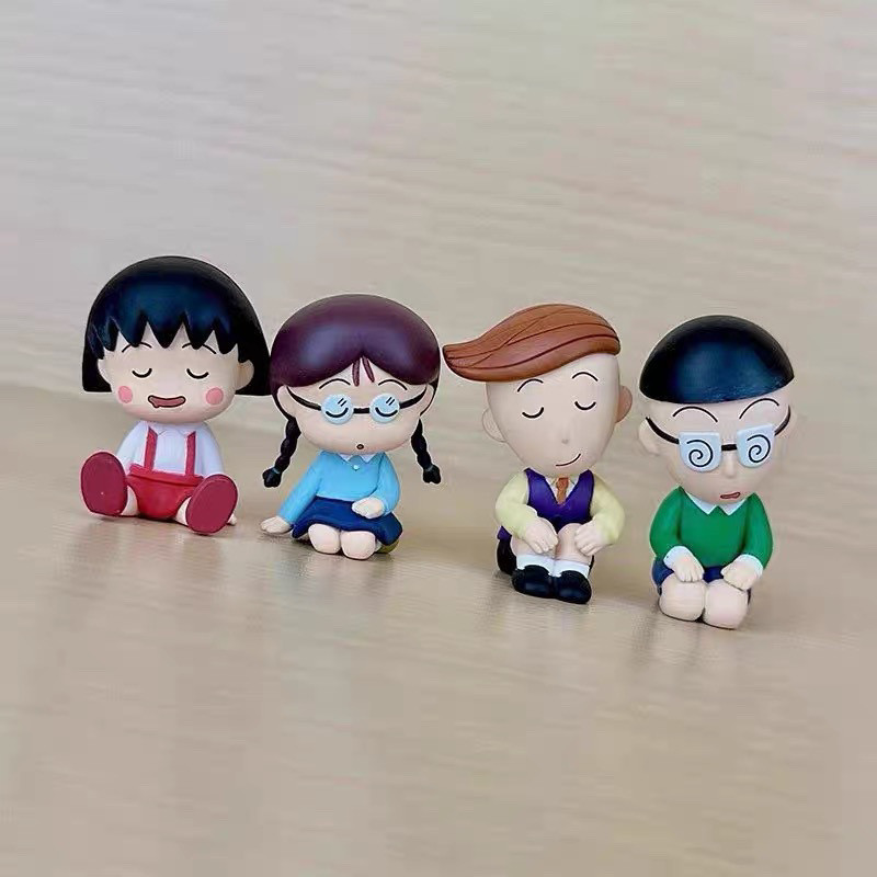 Chibi Maruko chan shoulder to shoulder blind box toy figure japan chibi ...